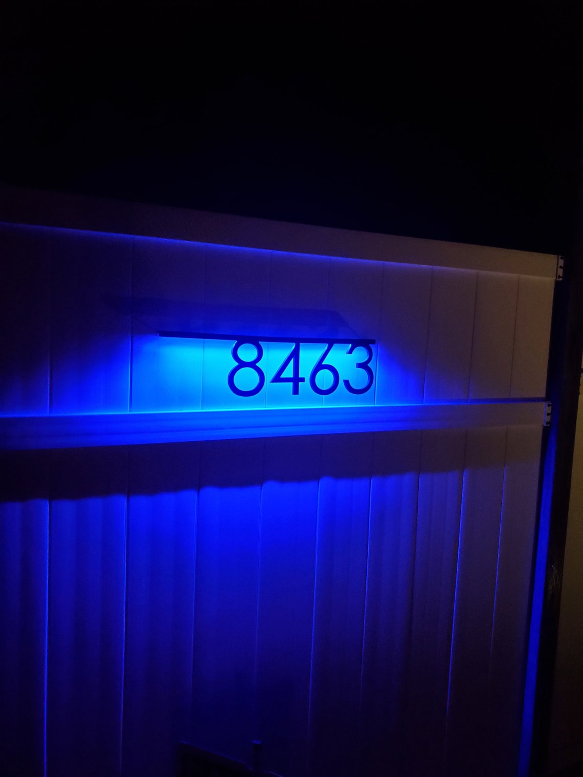 Lit House Numbers Sign With Led Bar on the Top for Backlit - Etsy