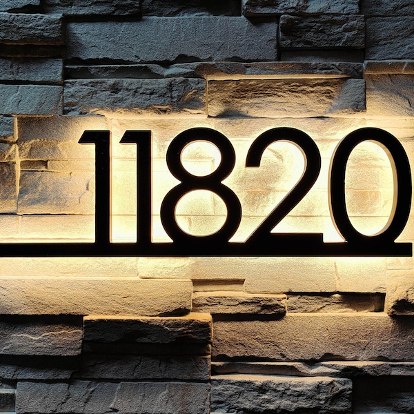 Battery Lighted House Numbers - Etsy