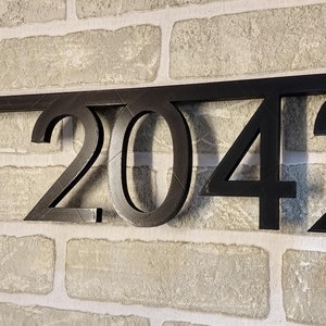 Lit House Numbers Sign With Led Bar on the Top for Backlit | Etsy