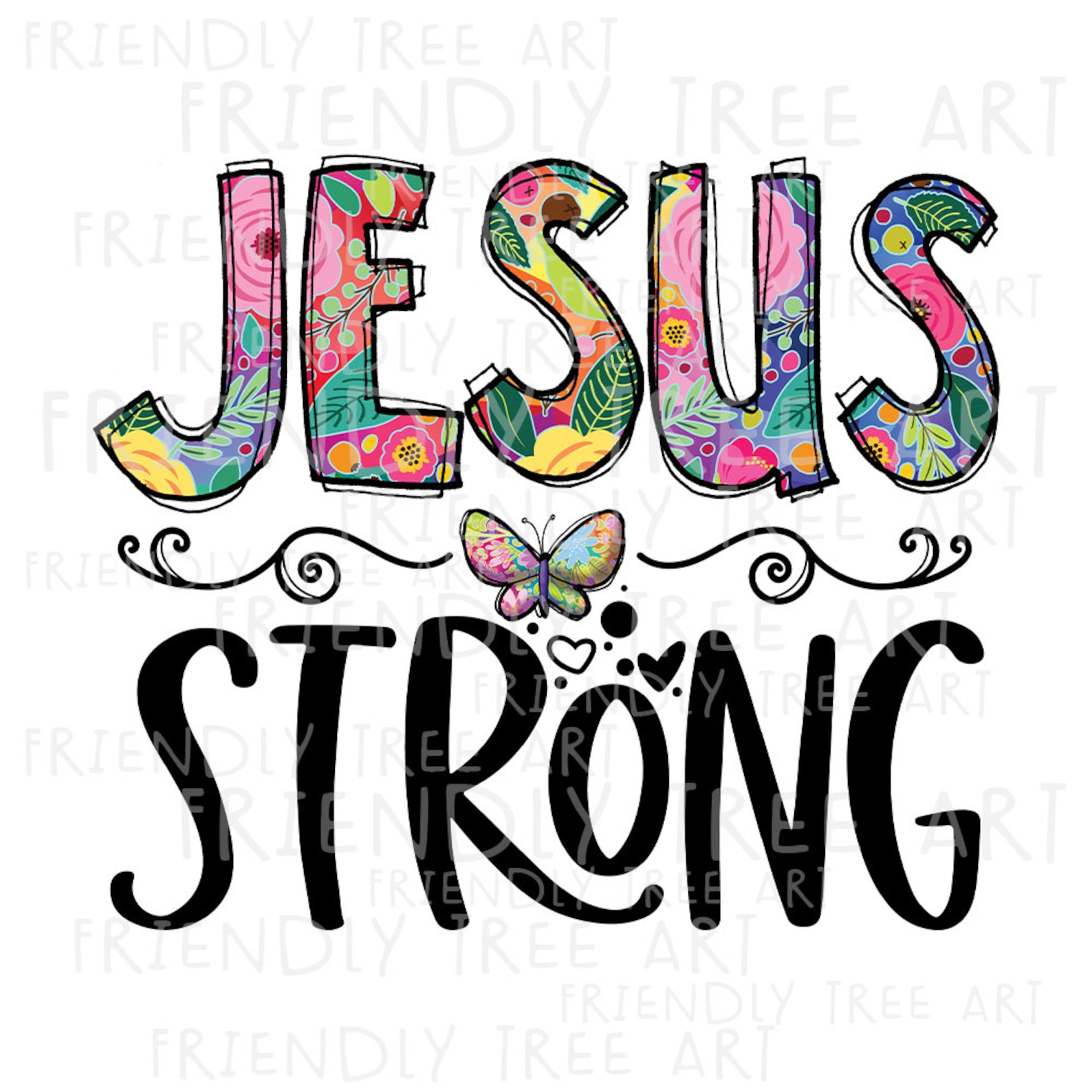 Jesus Strong, PNG Files for Sublimation Printing, Jesus Png, Christian ...