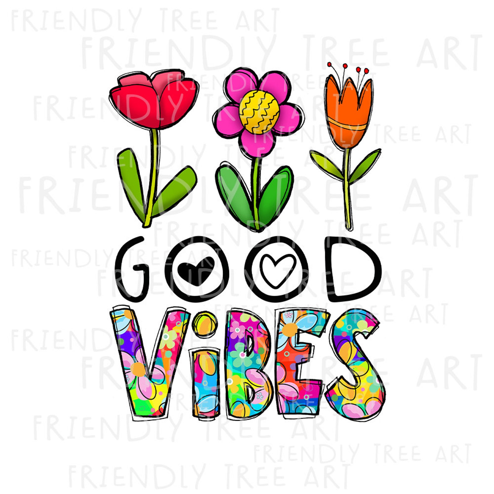 Good Vibes Good Vibes PNG Files For Sublimation Printing | Etsy
