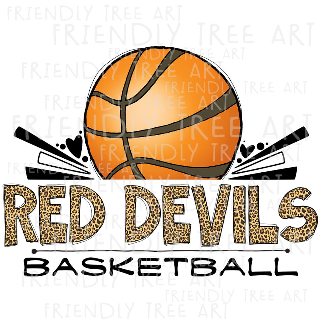 Red Devils Basketball Png, Png Files for Sublimation Printing, Red ...