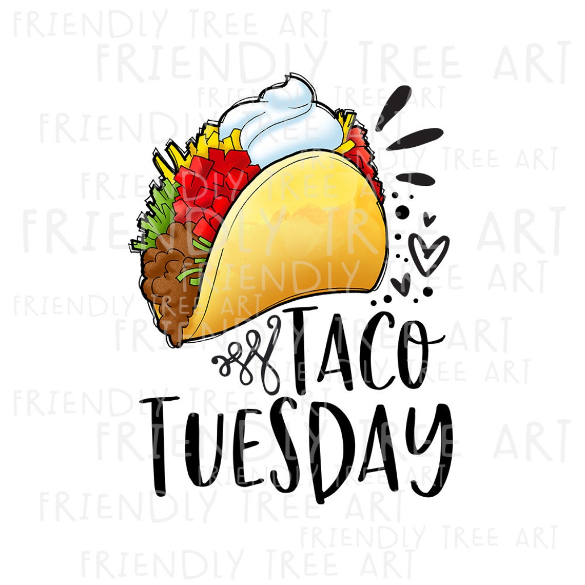 Taco Tuesday Taco PNG Files for Sublimation Taco Png Taco - Etsy