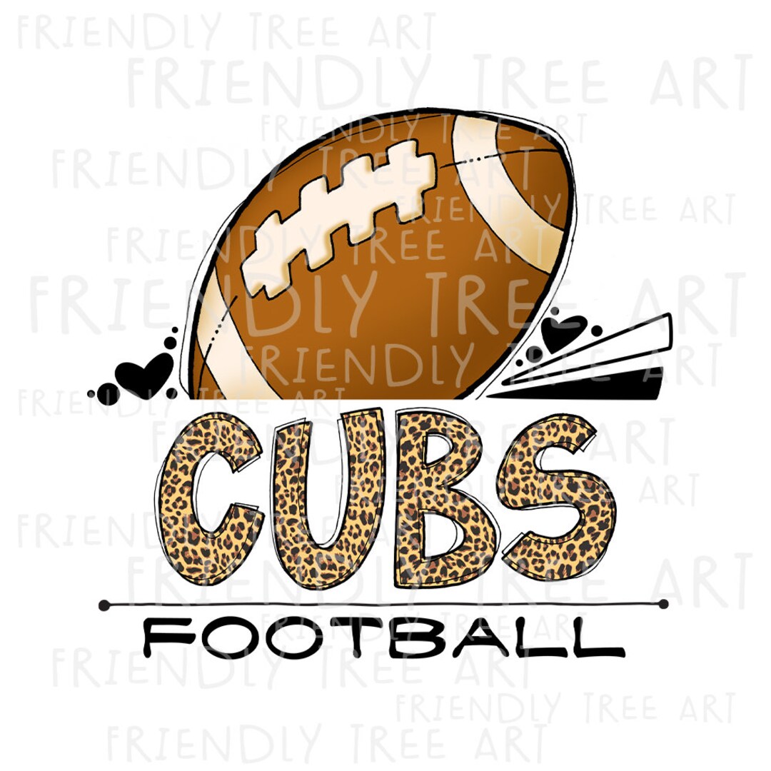 Cubs Football Png, Png Files for Sublimation Printing, Cubs Png, Cubs ...