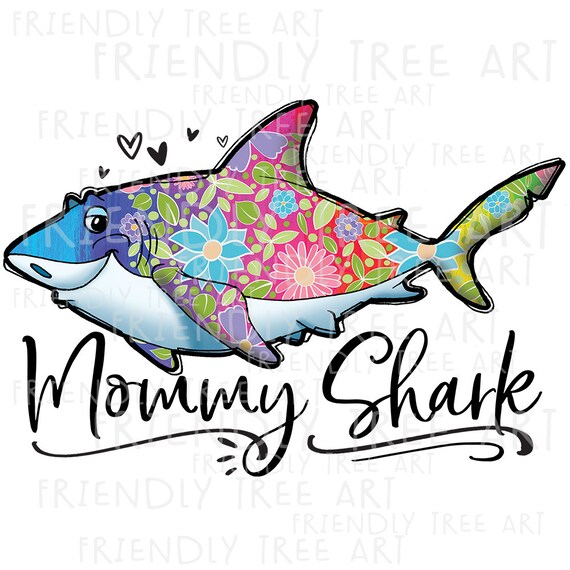 Mama Shark Clipart