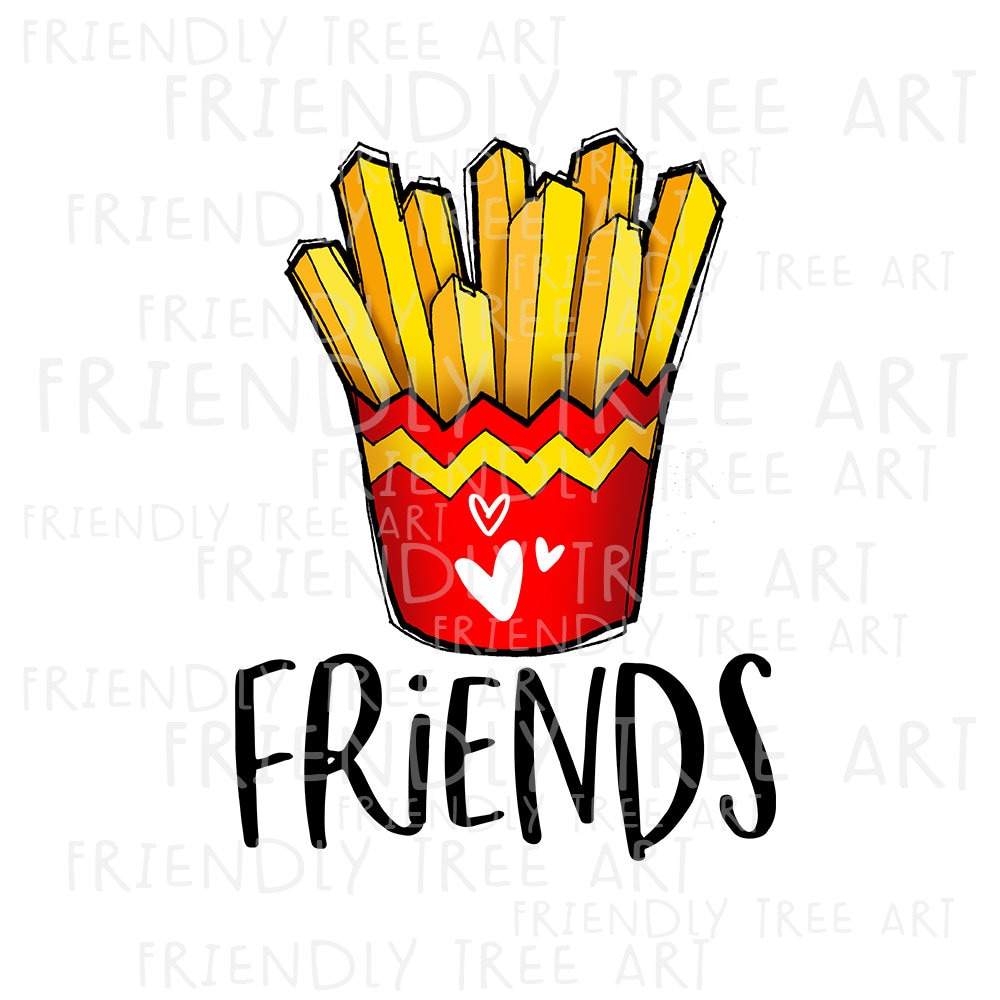 Friends Fries PNG Files For Sublimation Small Fry Baby | Etsy