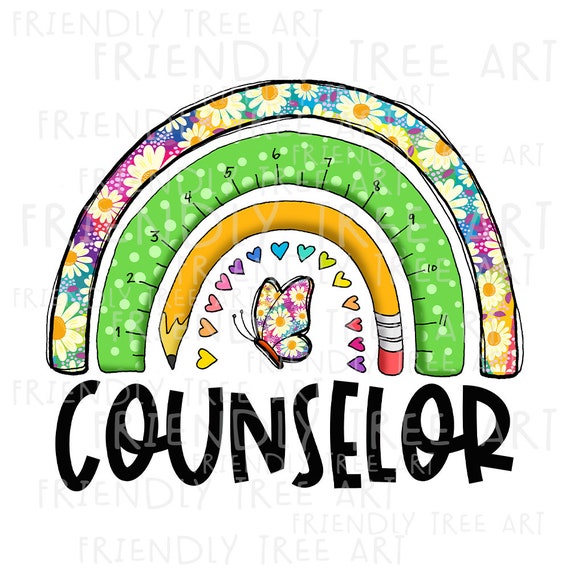 Counselor Rainbow Png PNG Files for Sublimation School | Etsy