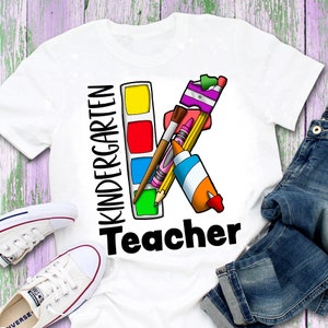 Kindergarten Teacher Png, PNG Files for Sublimation, Kindergarten Png ...