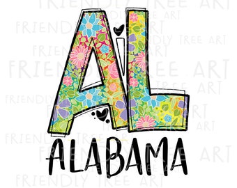 State of Alabama Clipart - Etsy