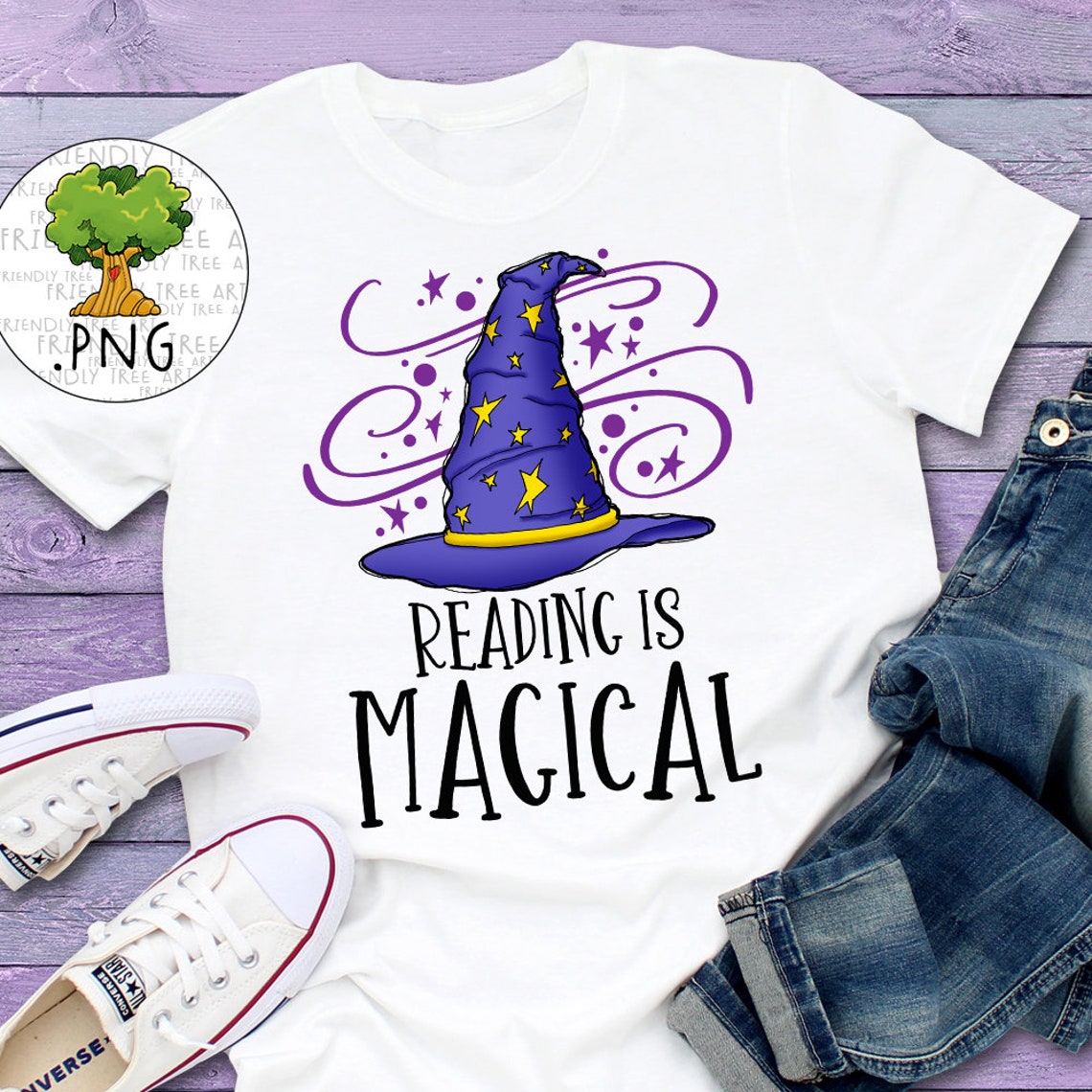 Reading is Magical Png PNG Files for Sublimation School - Etsy