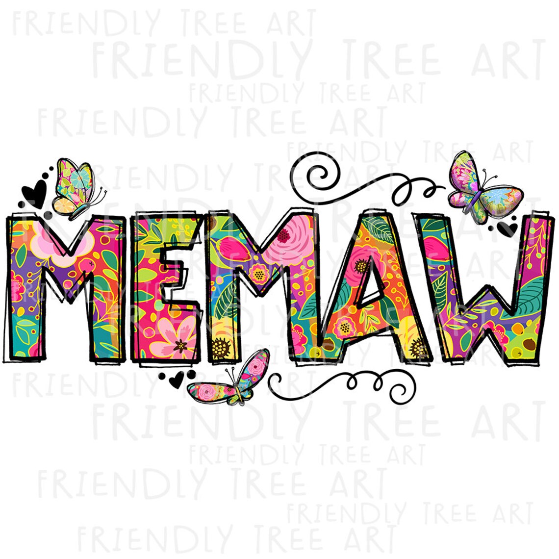 Memaw Png Memaw PNG Files for Sublimation Printing Family - Etsy