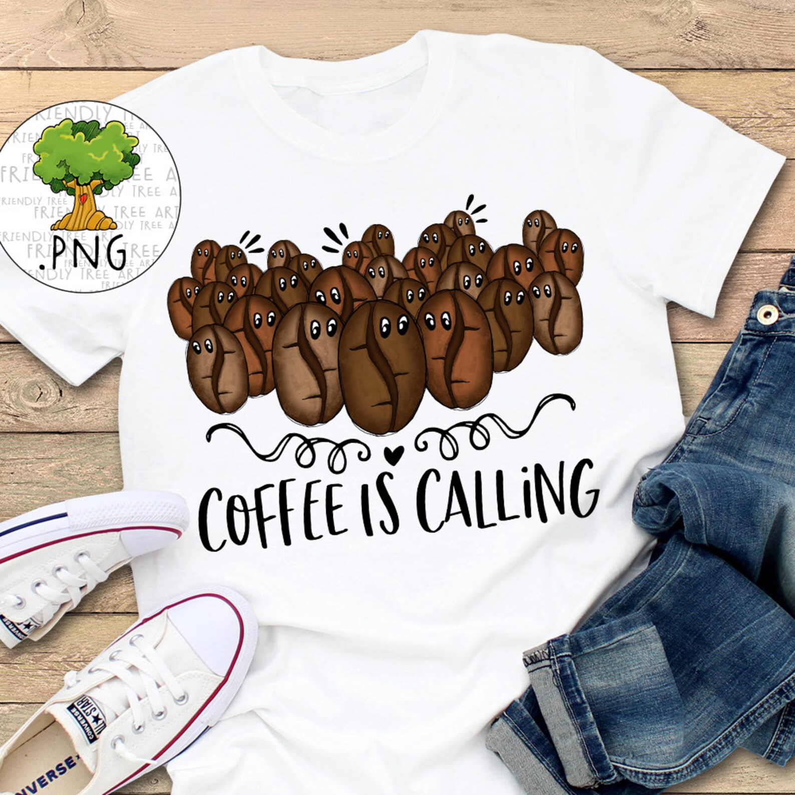 Coffee is Calling PNG Files for Sublimation Coffee Png | Etsy