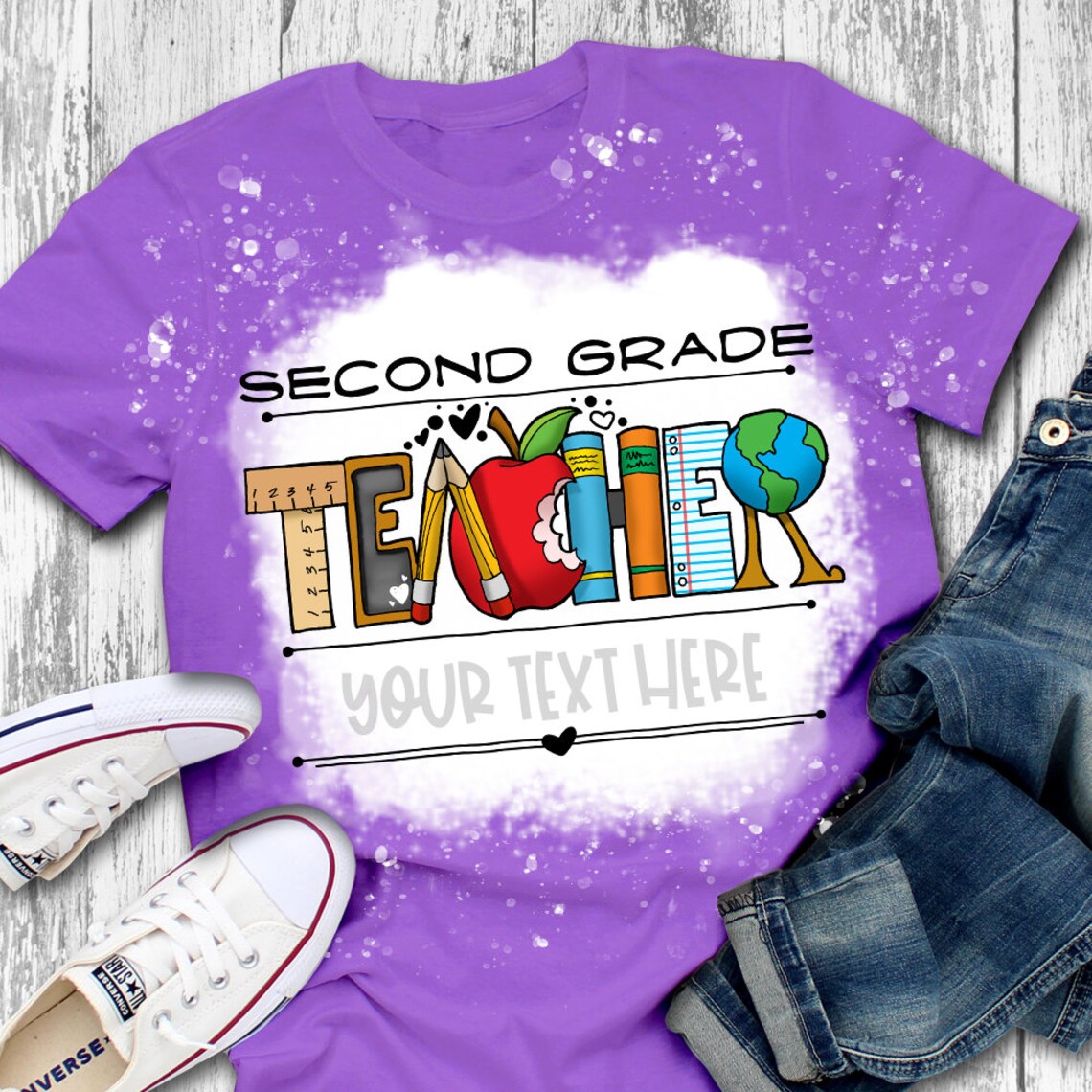 Second Grade Teacher Png PNG Files for Sublimation 2nd Grade - Etsy