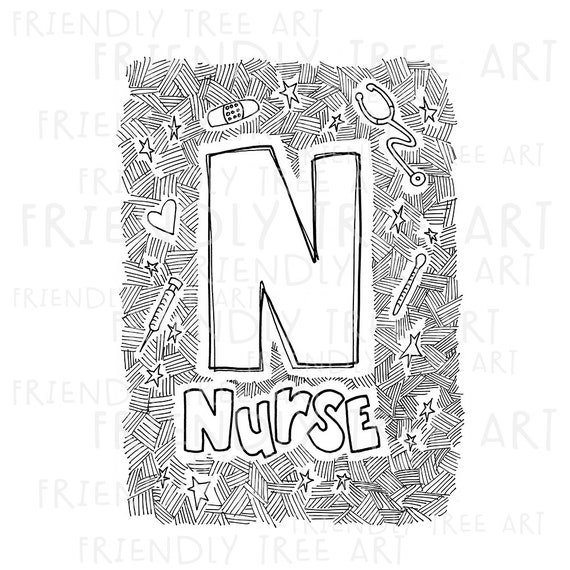 Nurse Doodle Png PNG Files For Sublimation Printing Nurse | Etsy
