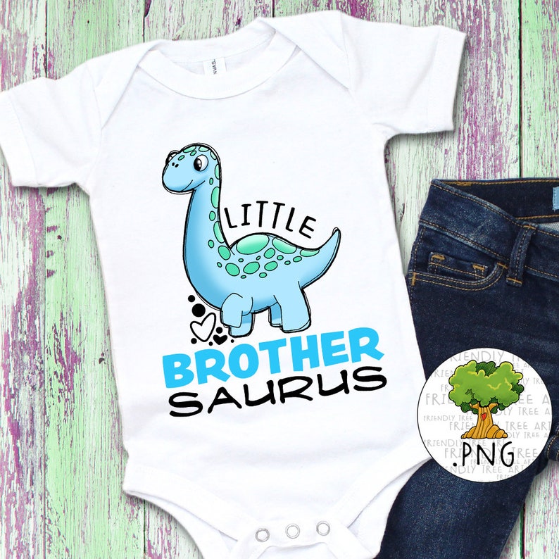 Little Brothersaurus Png PNG Files for Sublimation Dinosaur - Etsy