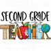 Second Grade Teacher Png PNG Files for Sublimation 2nd Grade - Etsy