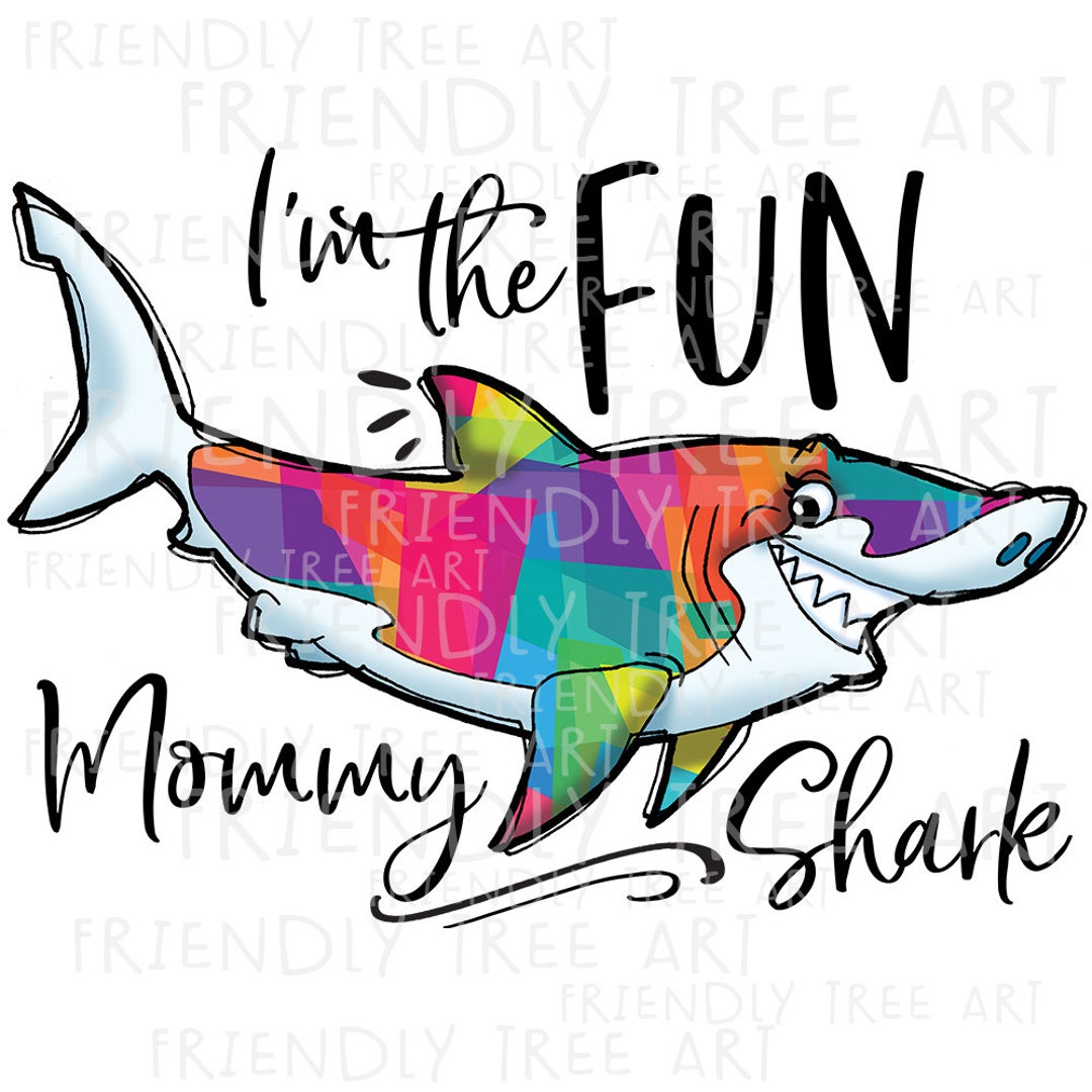 Mama Shark Clipart