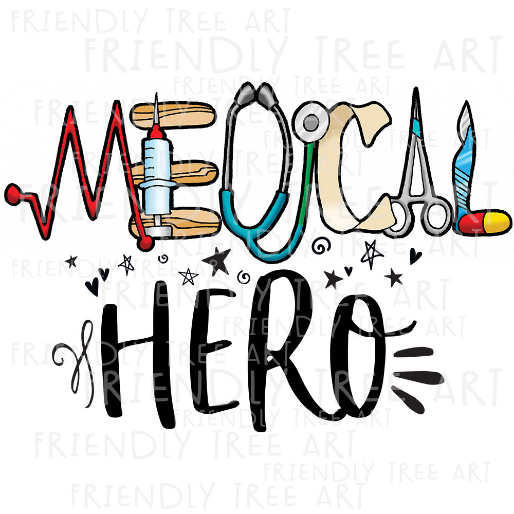 Medical Hero Medical PNG Files for Sublimation Printing | Etsy