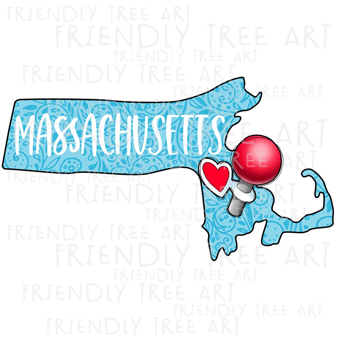 Massachusetts Png, Massachusetts Sublimation, Massachusetts State ...