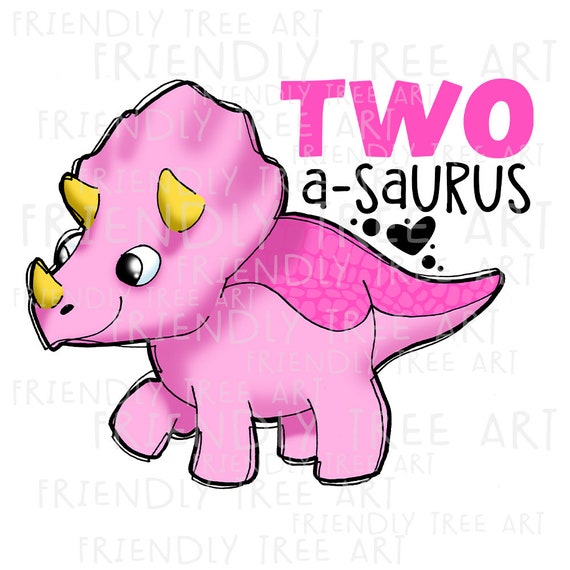 Two-a-saurus Png PNG Files for Sublimation Dinosaur Birthday | Etsy