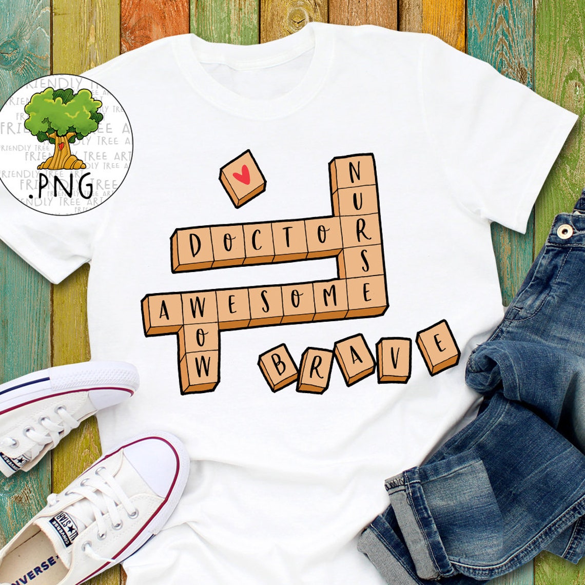 Doctor Nurse Scrabble Healthcare PNG Files for Sublimation | Etsy