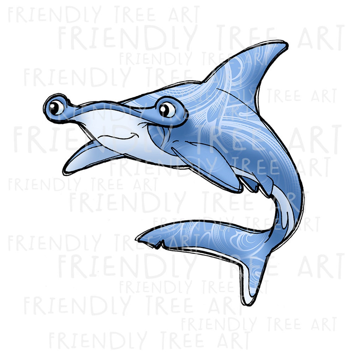 Blue Pattern Shark Png PNG Files for Sublimation Shark - Etsy