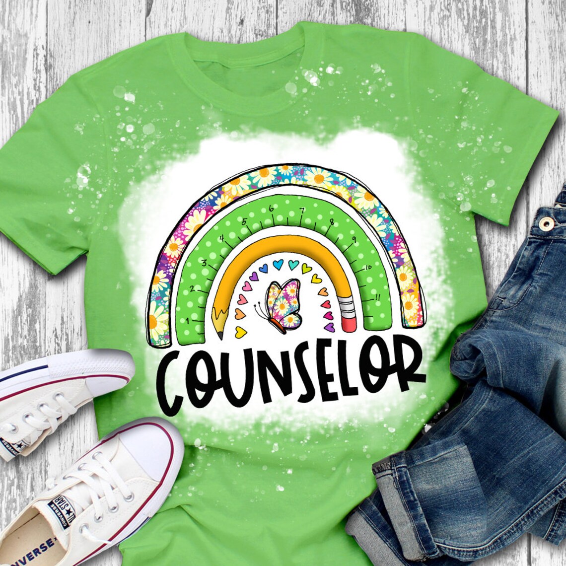 Counselor Rainbow Png PNG Files for Sublimation School | Etsy