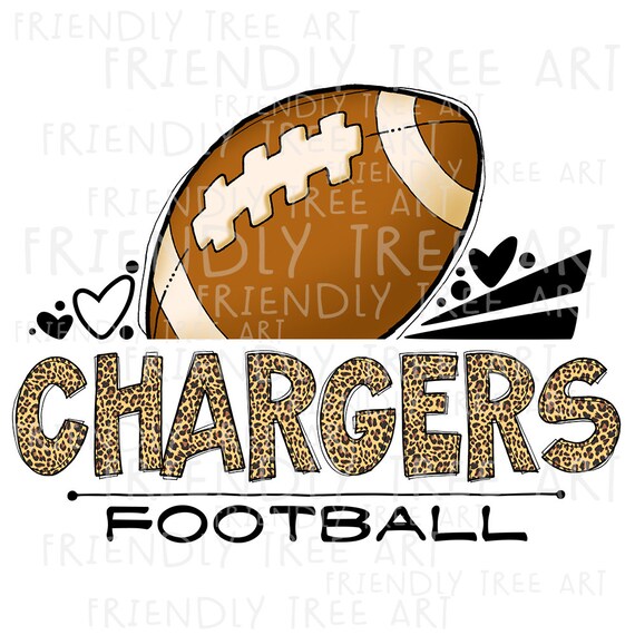 Chargers Football Png Png Files for Sublimation Printing | Etsy