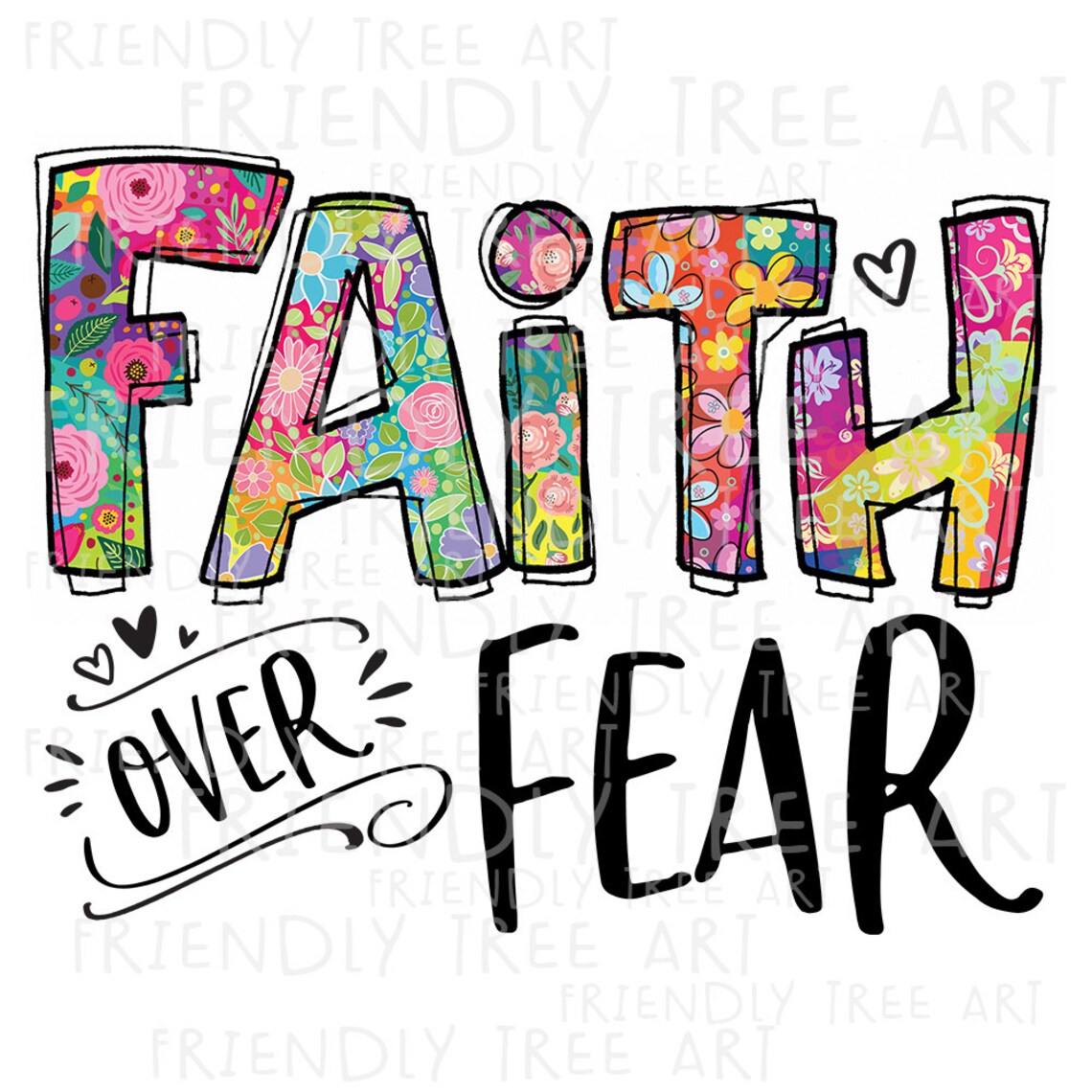 Faith Over Fear Faith PNG Files for Sublimation Printing - Etsy