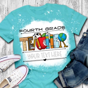 Fourth Grade Teacher Png, PNG Files for Sublimation, 4th Grade Teacher ...