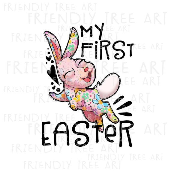 My First Easter Png PNG Files for Sublimation Bunny Png - Etsy