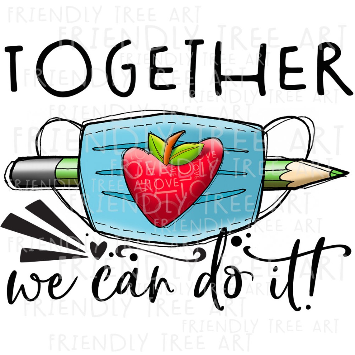 Together We Can Do It Png PNG Files for Sublimation School - Etsy