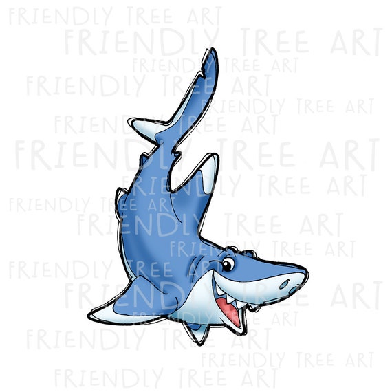 Friendly Shark Clipart