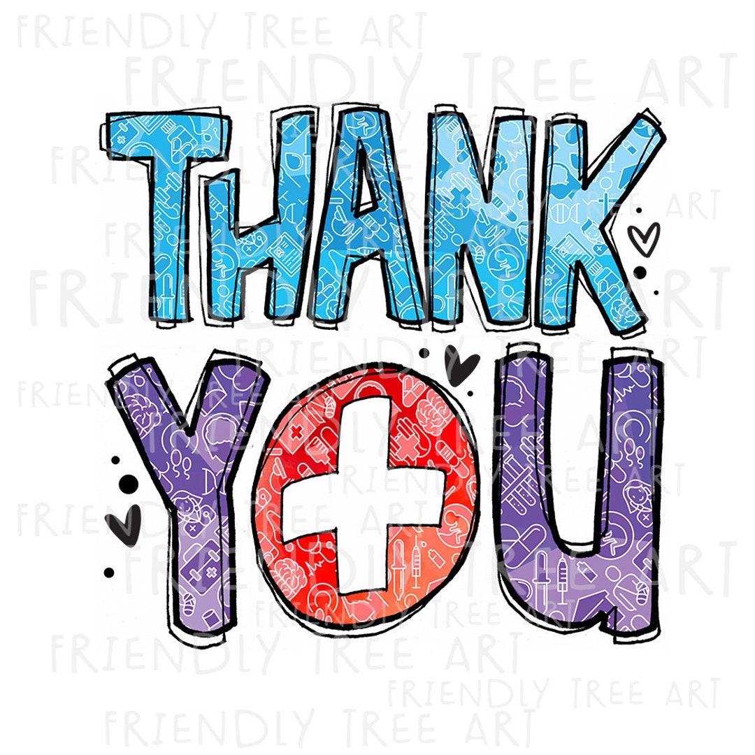 Healthcare Thank You, Thank You PNG Files for Sublimation Printing ...