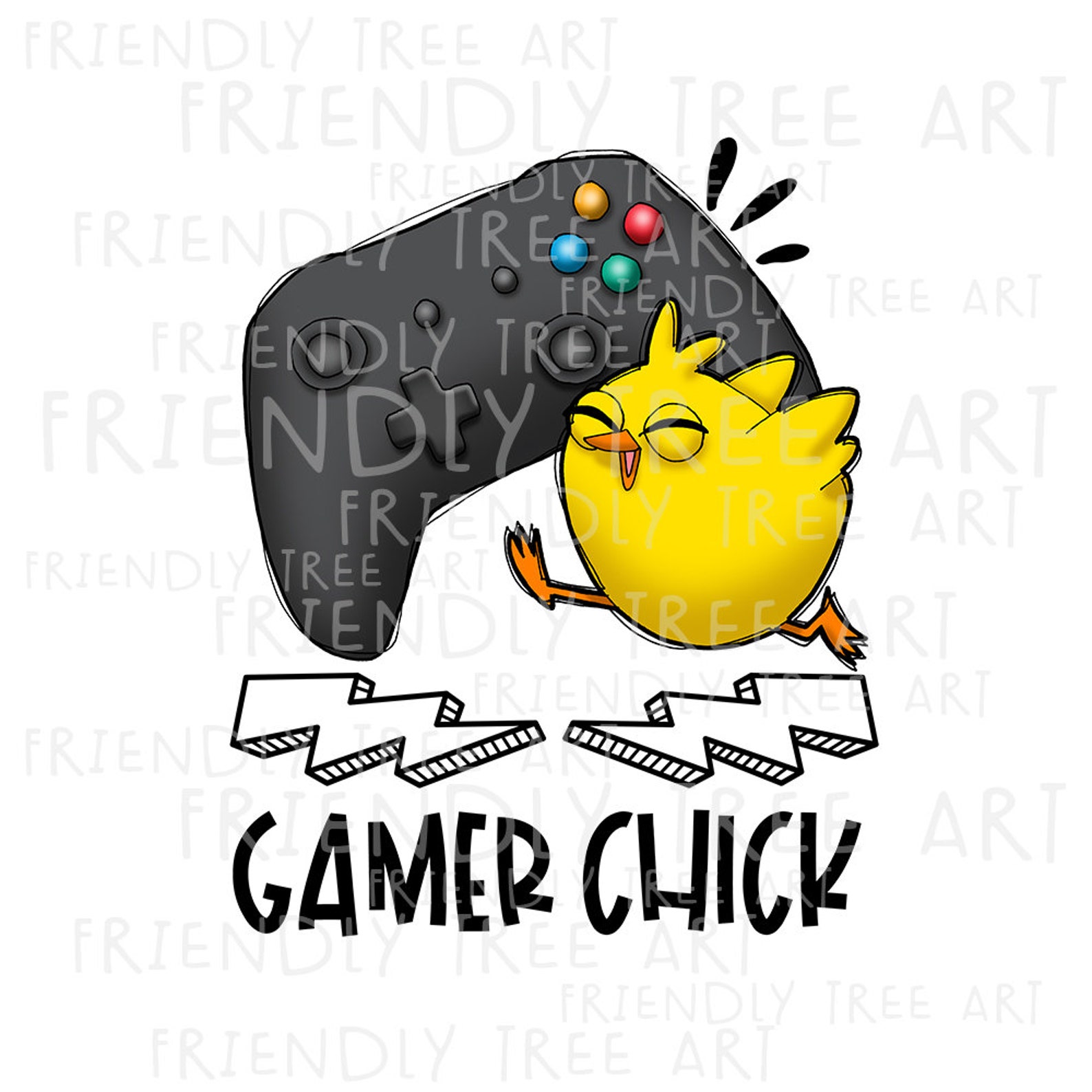 Gamer Chick Png PNG Files for Sublimation Game Controller - Etsy