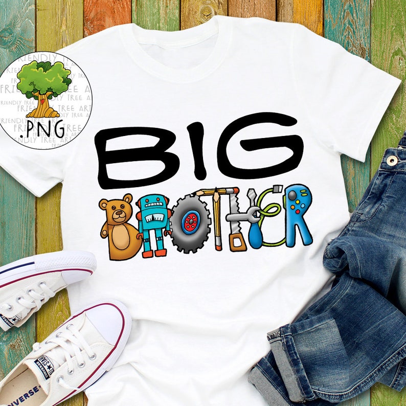Big Brother PNG Files for Sublimation Printing Big Brother | Etsy