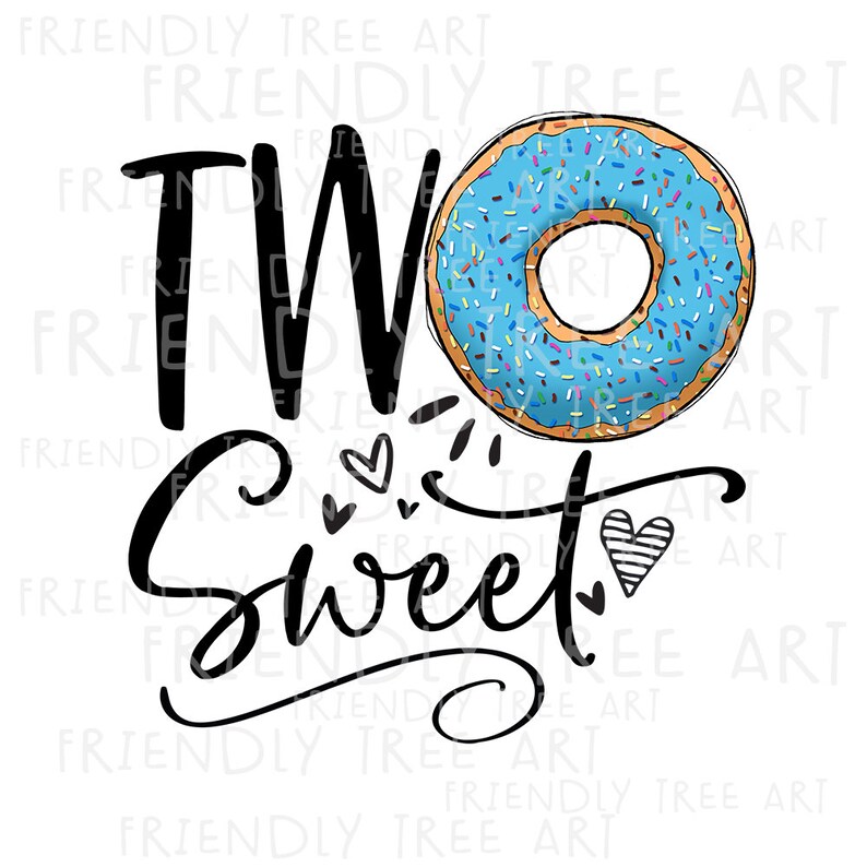 Two Sweet Donut PNG PNG Files for Sublimation Two Sweet - Etsy