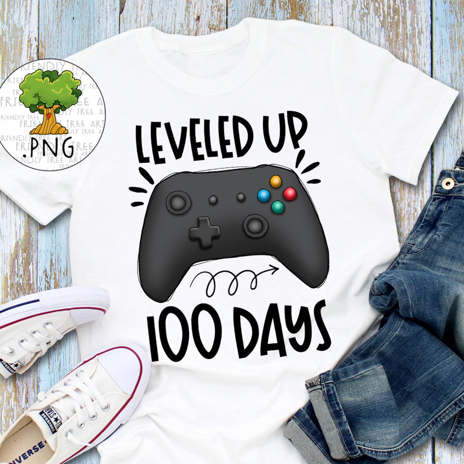 Leveled up 100 Days Png PNG Files for Sublimation 100th Day - Etsy