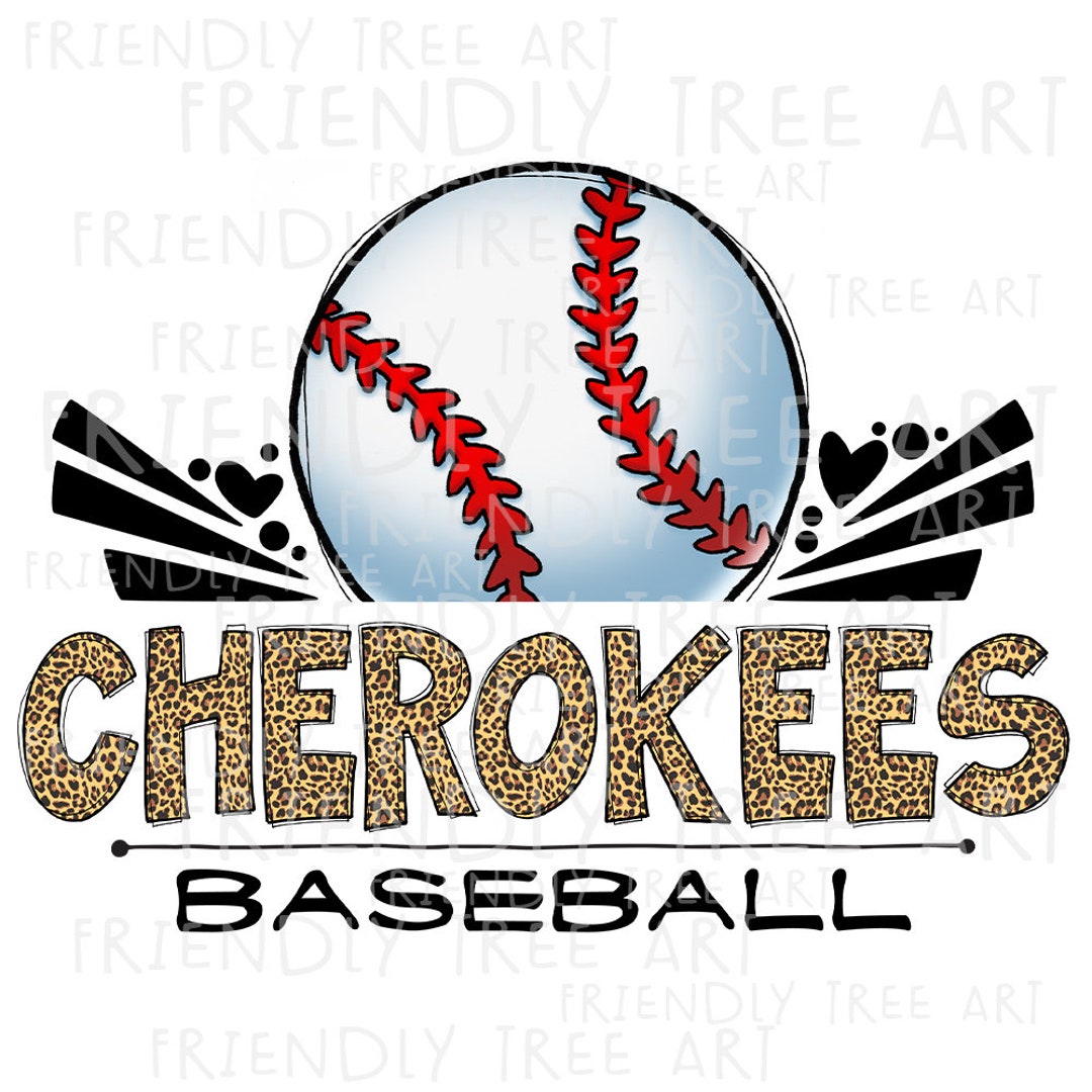 Cherokees Baseball Png, Png Files for Sublimation Printing, Cherokees ...