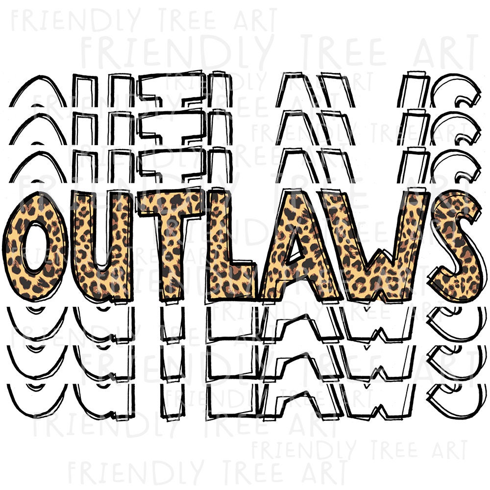 Outlaws Design Outlaws Sublimation Outlaws Mascot Outlaws Png Png Files ...