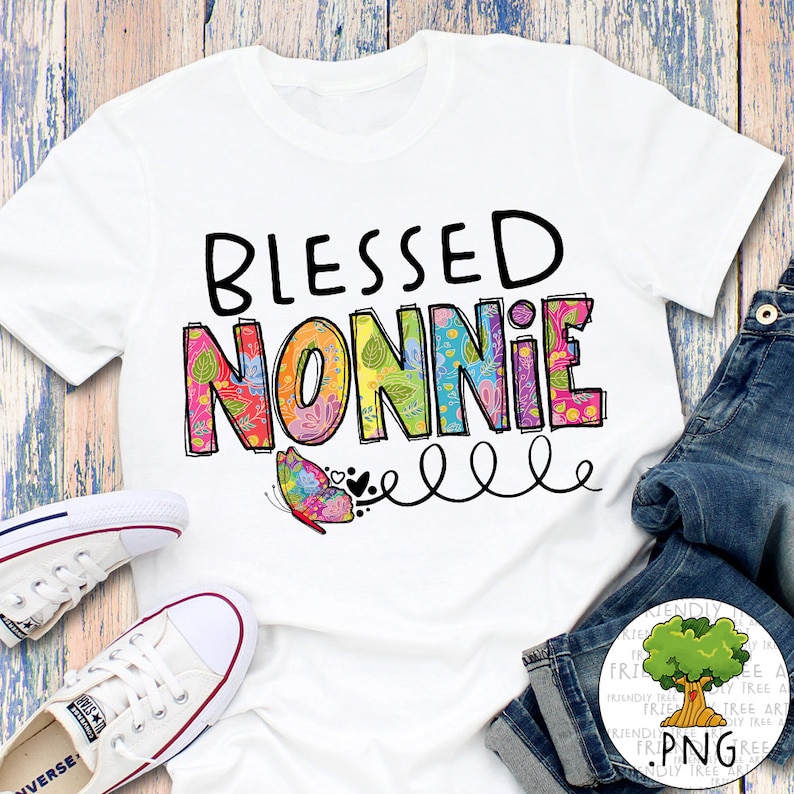 Blessed Nonnie Png PNG Files for Sublimation Printing Nonnie - Etsy