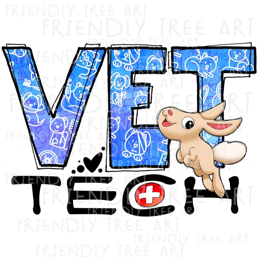 Vet Tech Png, PNG Files for Sublimation Printing, Veterinary Tech Png ...