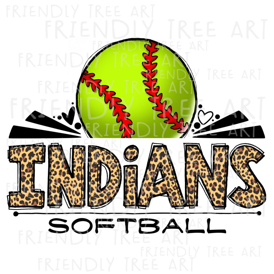 Indians Softball Png, Png Files for Sublimation Printing, Indians Png ...