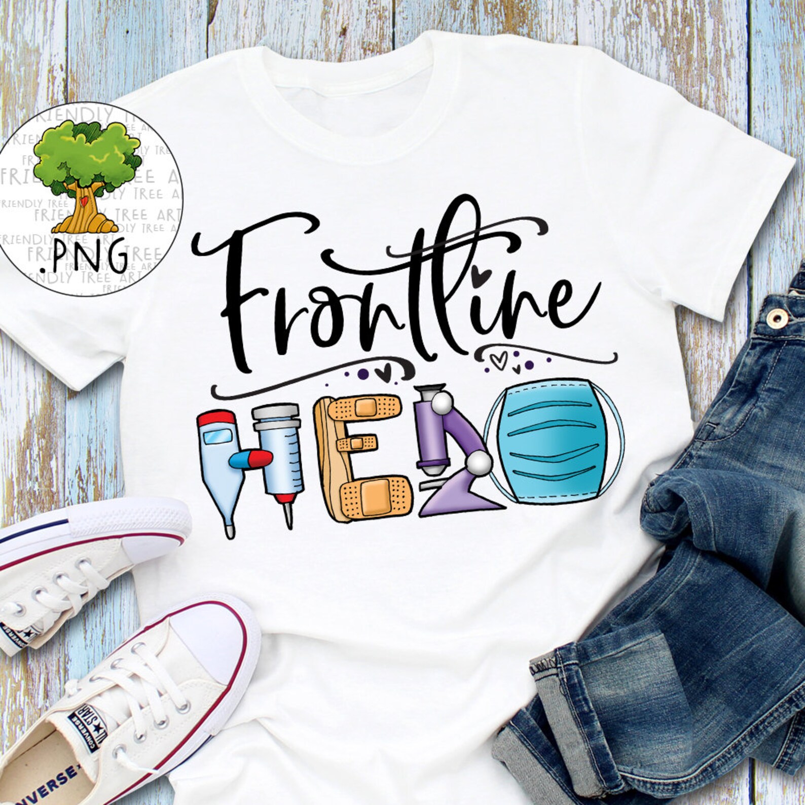 Frontline Hero Healthcare PNG Files for Sublimation Printing | Etsy