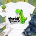 Three-a-saurus Png, PNG Files for Sublimation, Dinosaur Png, Dinosaur ...