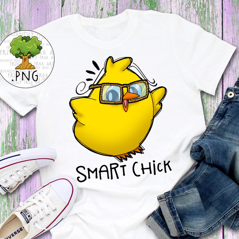 Smart Chick Png PNG Files for Sublimation Chick Png Chick - Etsy