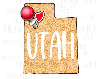 Utah Clip Art - Etsy