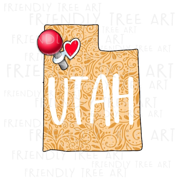 Utah Png Utah Sublimation Utah State Utah Clipart Utah | Etsy