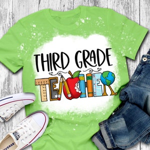 Third Grade Teacher Png, PNG Files for Sublimation, 3rd Grade Teacher ...