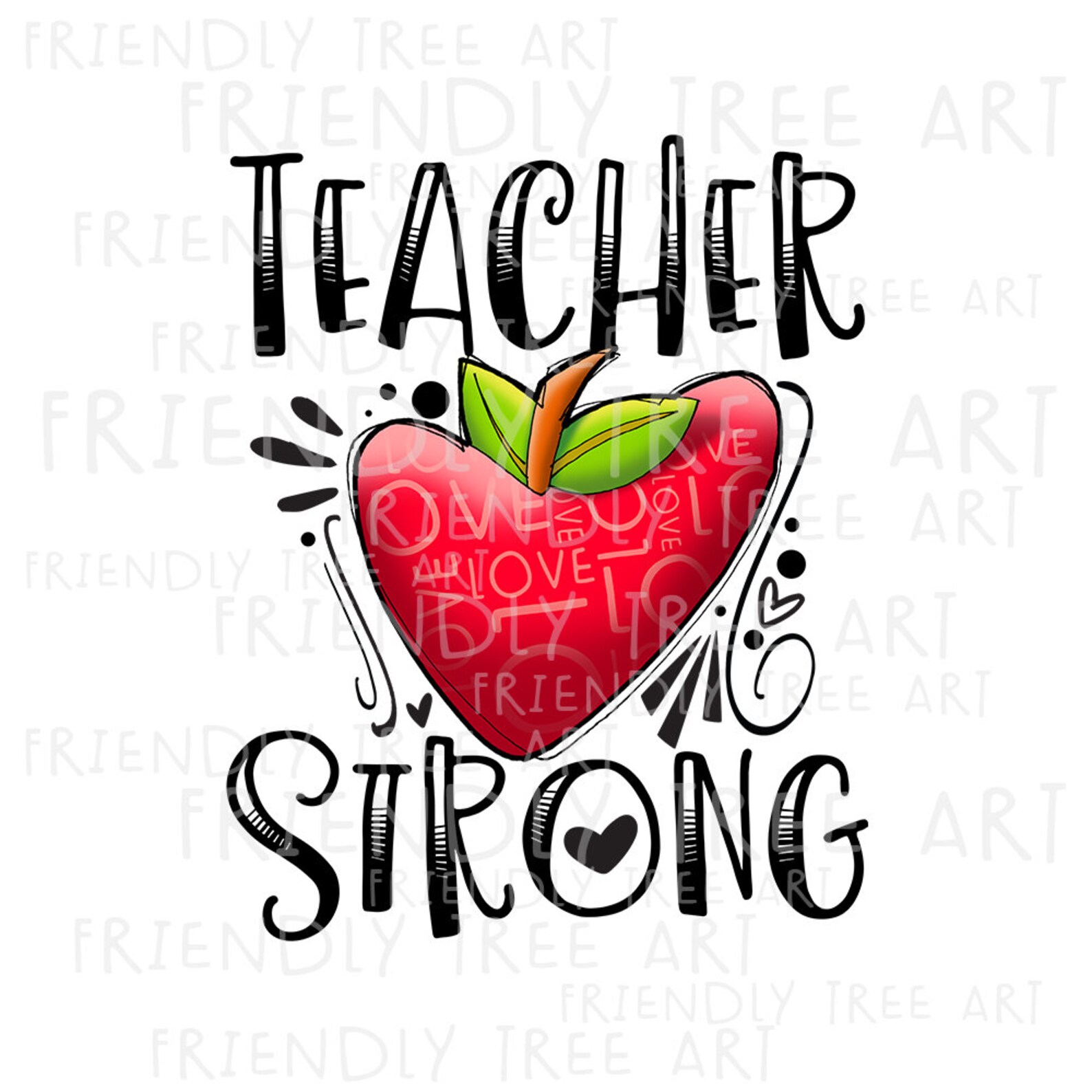 Teacher Strong Png, PNG Files for Sublimation, School Teacher, Teacher ...